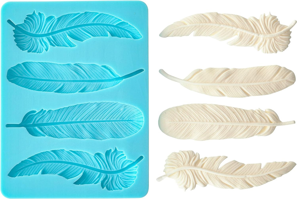Silicone Feather Mould Cake Decoration - Easy Use | Safe & Flexible ...