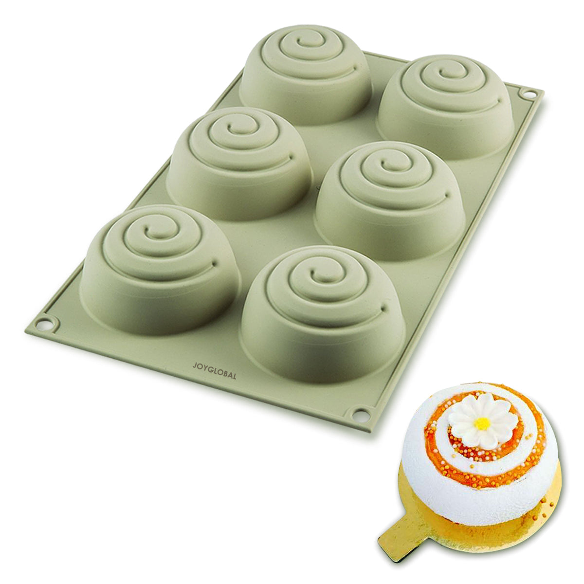 Silicone Cinnamon Roll Entremet Mould - 100 Grams– JoyGlobal